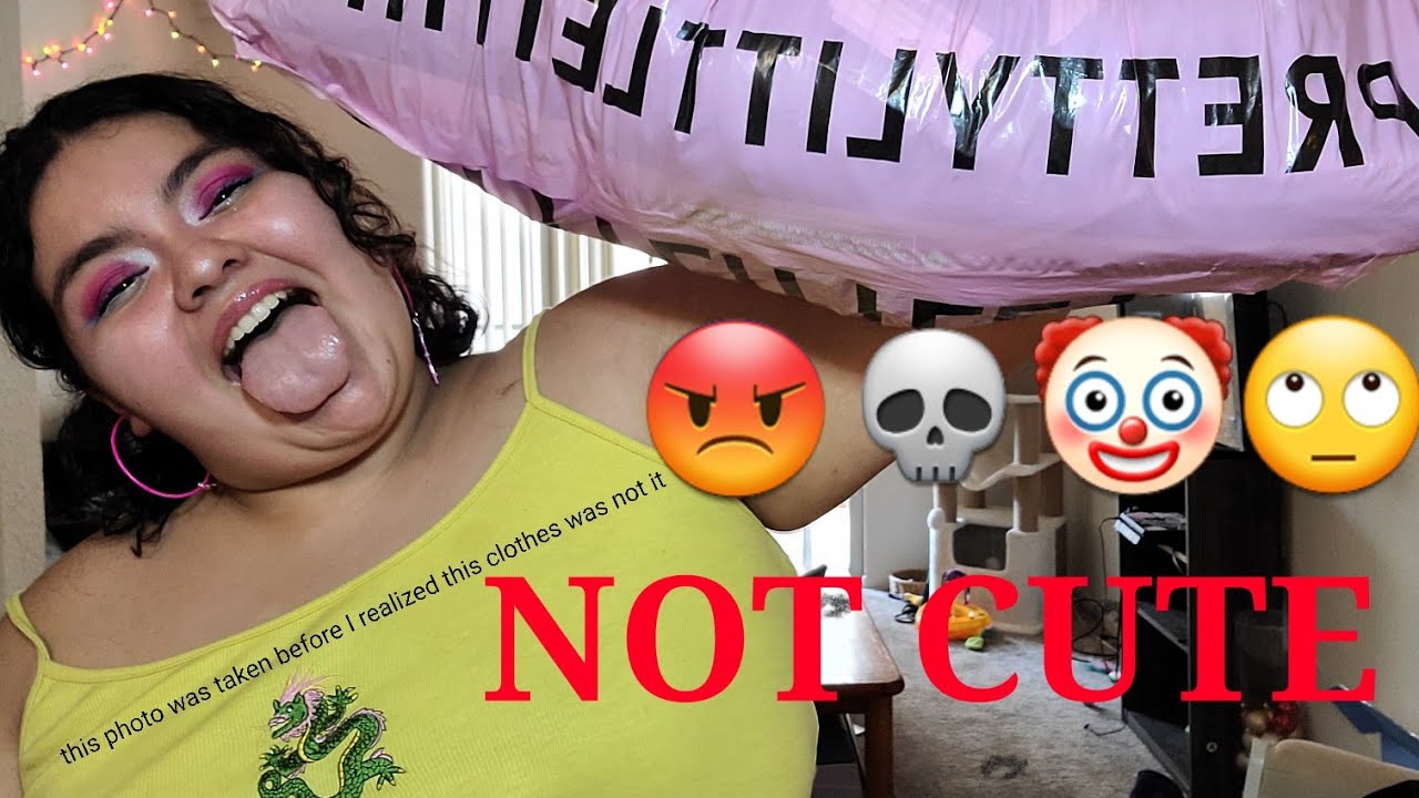 HUGE PLUS SIZE PRETTY LITTLE THING HAUL (IM BIG MAD😡) - YouTube