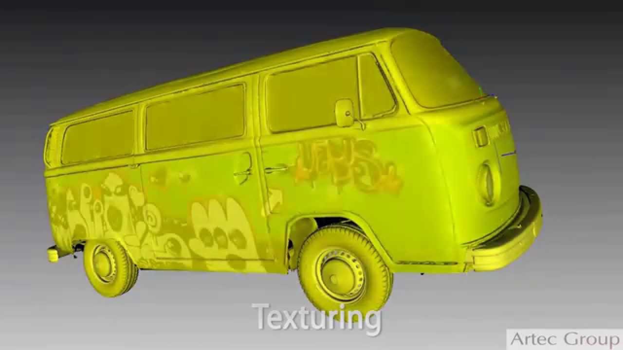 VW Bus - HD 3D Scan to CAD - YouTube