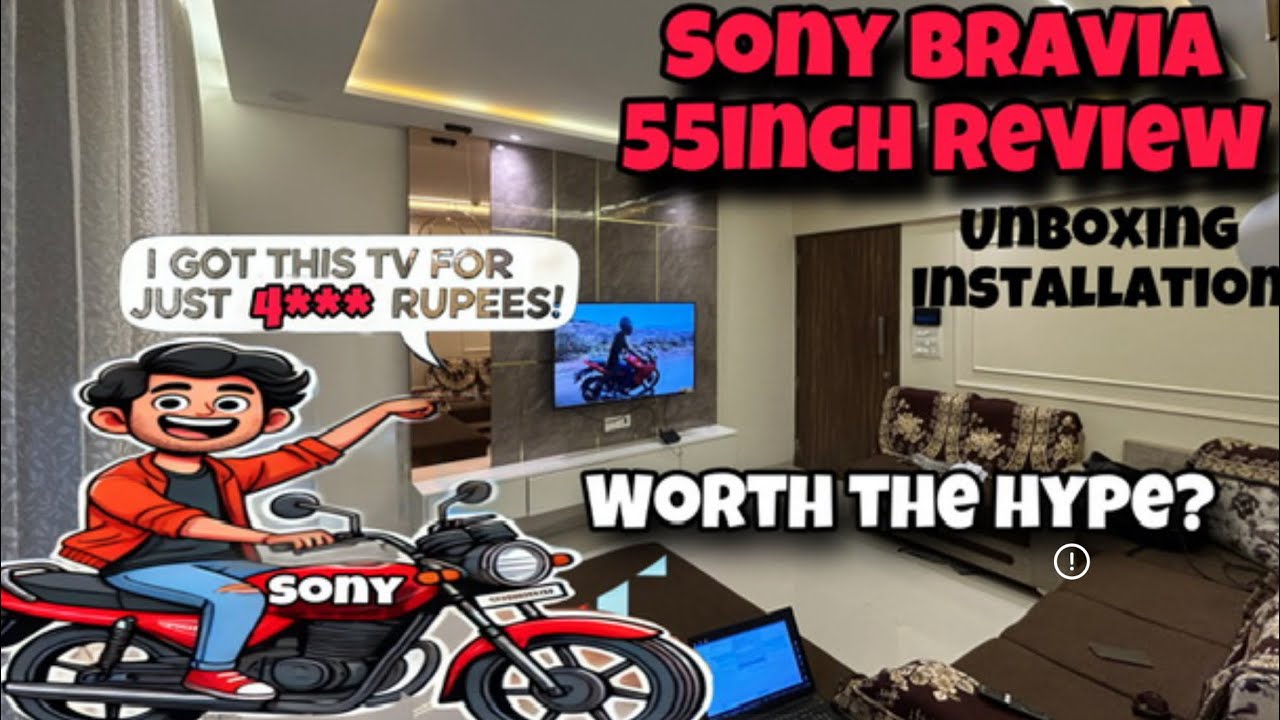 Sony Bravia 2 55 Inch Installation at Home | Best Amazon Deal ₹47K | 4K ...