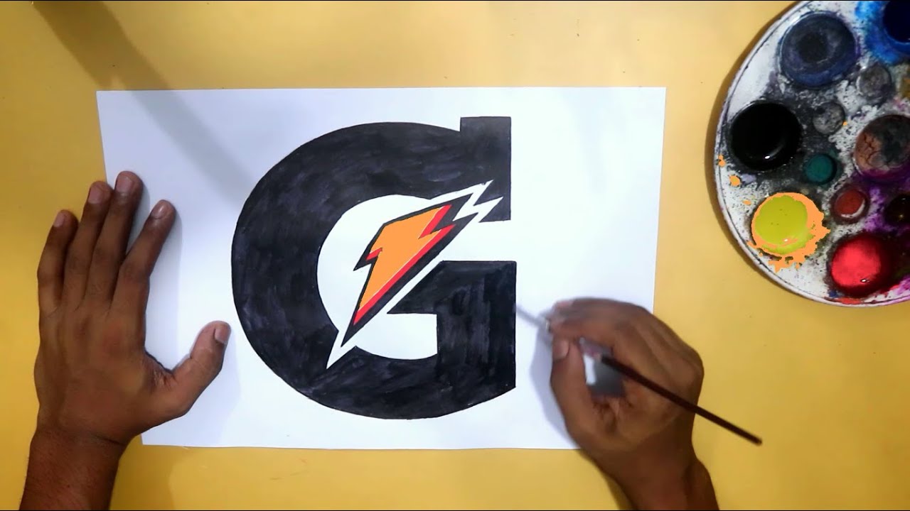 How to draw the Gatorade logo - YouTube
