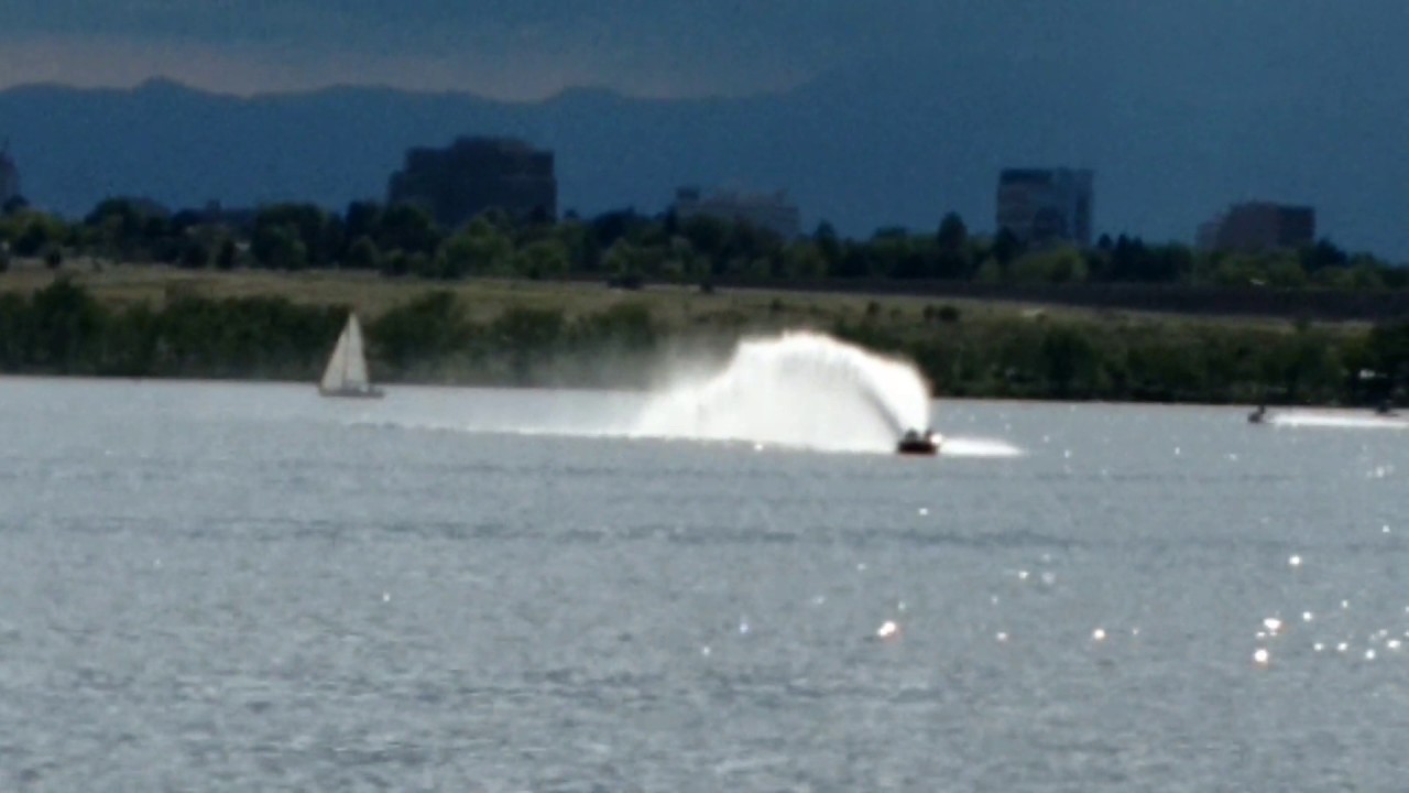 Cherry Creek jet boat rooster tail - YouTube