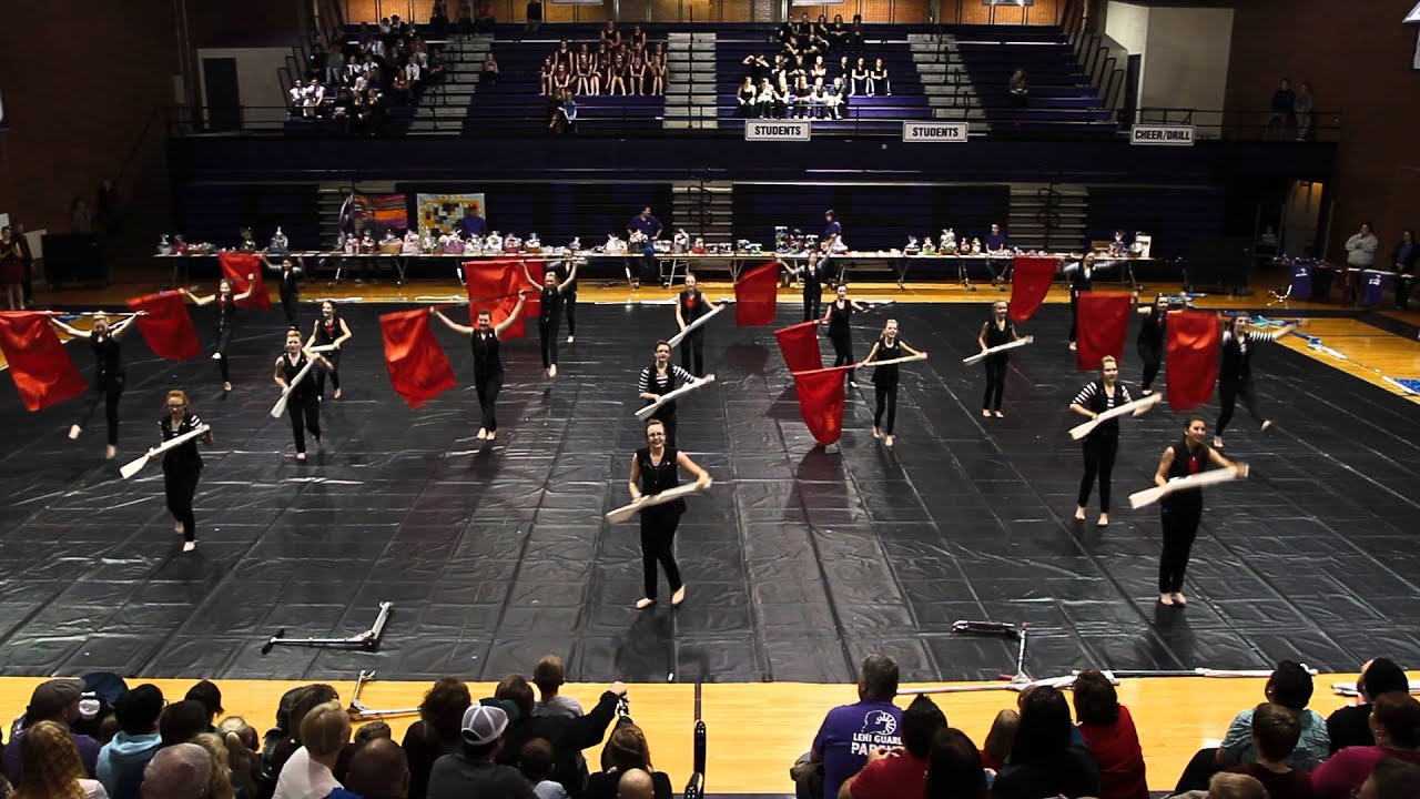 2015 Lehi Jr color guard family night performance - YouTube