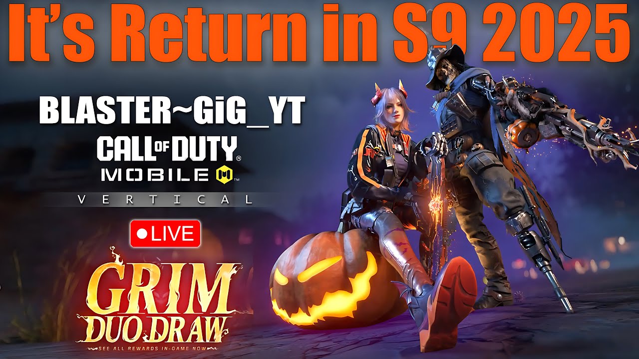 🔴4k CODM LIVE - Grim Duo Draw is Return in Season 9 2025😊👍🏻 | Call of ...
