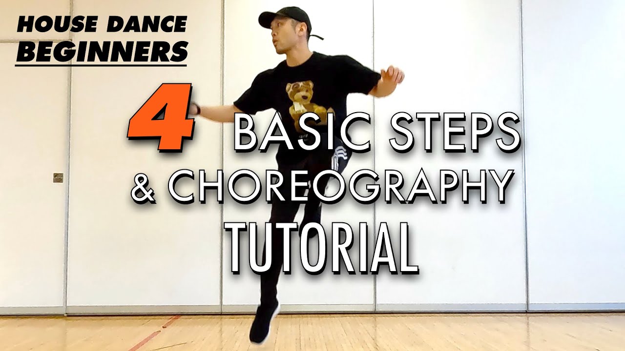 House Dance Tutorial | 4 Basic Steps And Choreography | Cross Walk ...