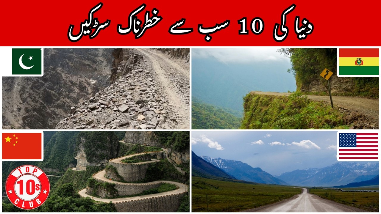 Top 10 Most Dangerous Roads Of The World | Most Extreme Roads ...