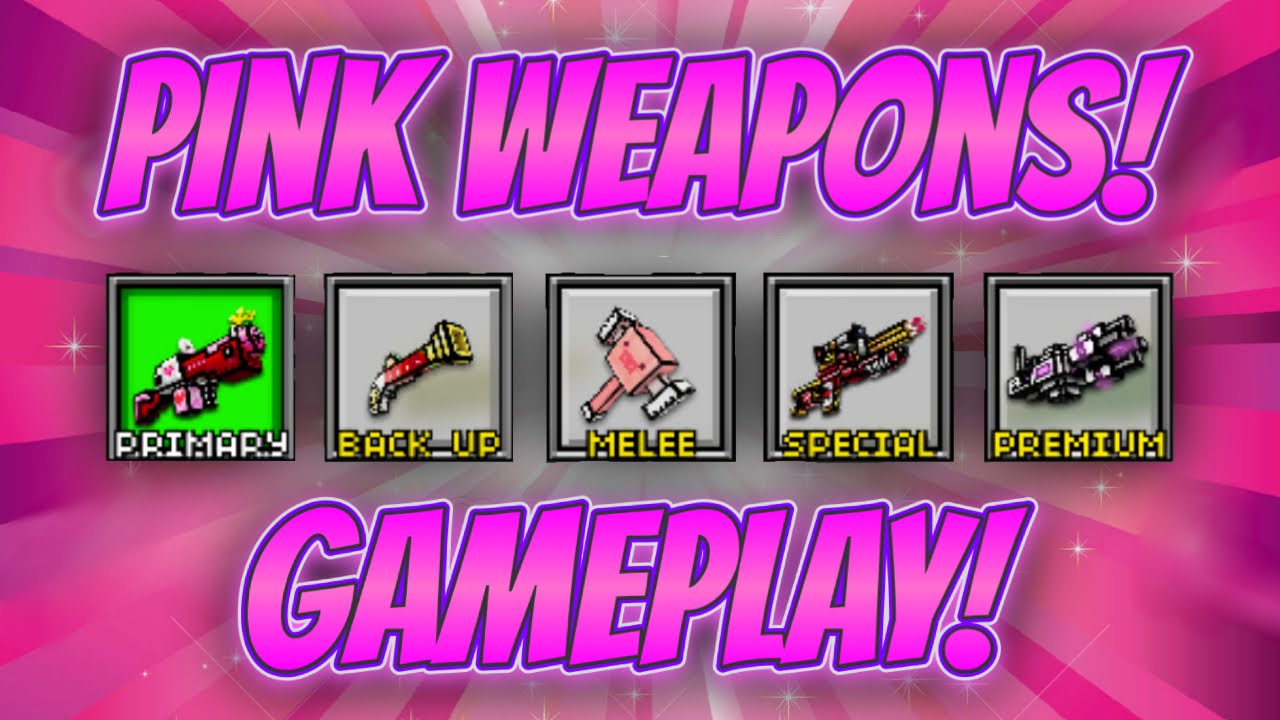 Pixel Gun 3D - Pink Weapon Gameplay! - YouTube