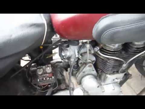 Royal Enfield checking Lucas dynamo for signs of life. - YouTube