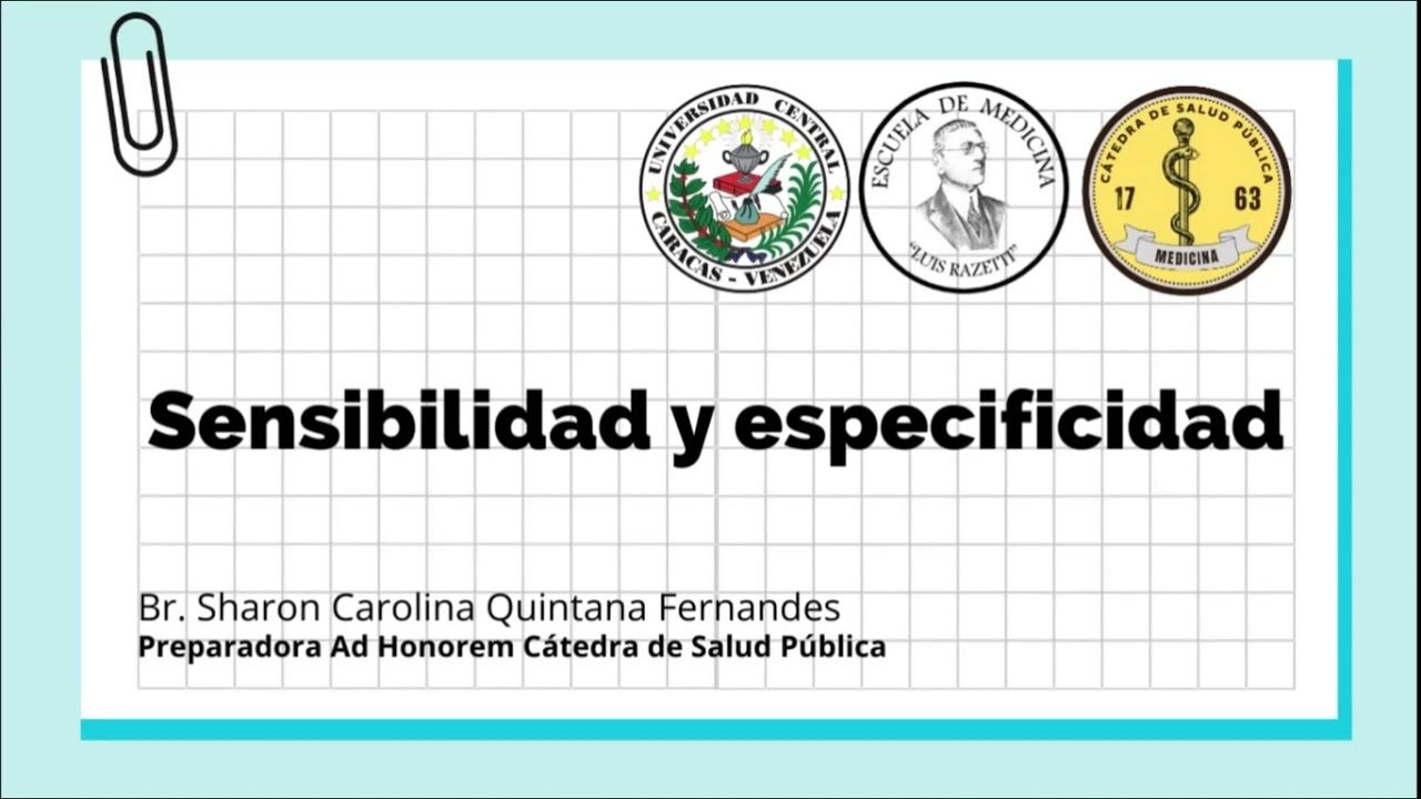 Sensibilidad y Especificidad - Cátedra Salud Pública - YouTube