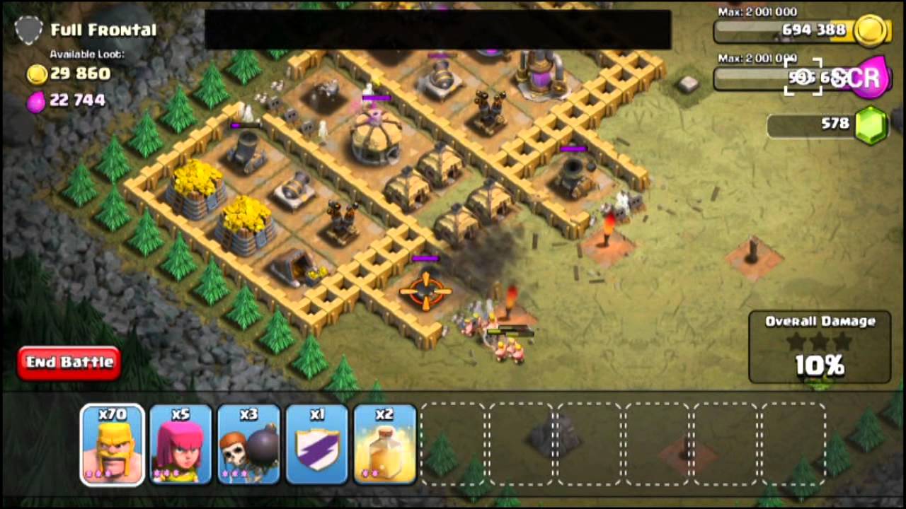 COC Clash of Clans - Full Frontal Win - YouTube