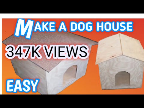 Simple dog house easy project - YouTube