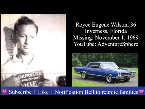 1969 Cold Case: Royce Eugene Wilson, Inverness FL Vanished After ...