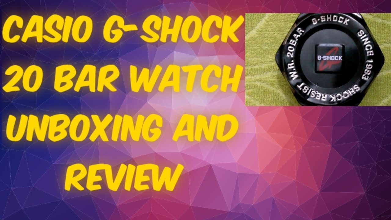 Casio G-Shock 20 bar Watch Unboxing And Review - YouTube