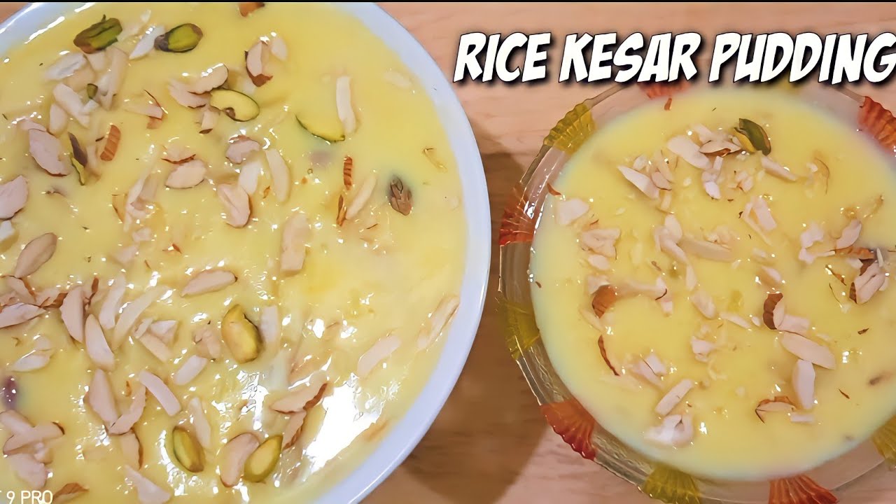 Rice Kesar pudding| चावल की खीर kesar rice pudding |Easy and simple ...