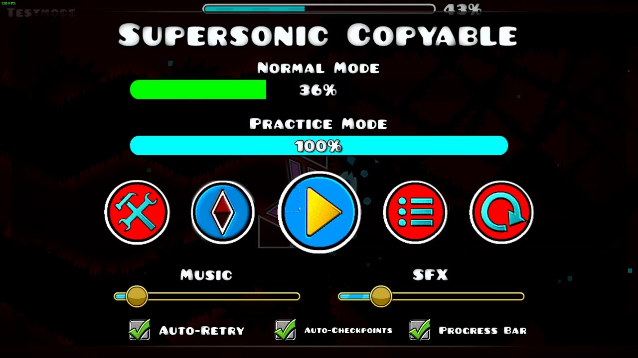 GEOMETRY DASH SUPERSONIC PT. 3!!! [New Texture Pack!] [*GO AT 41% ...