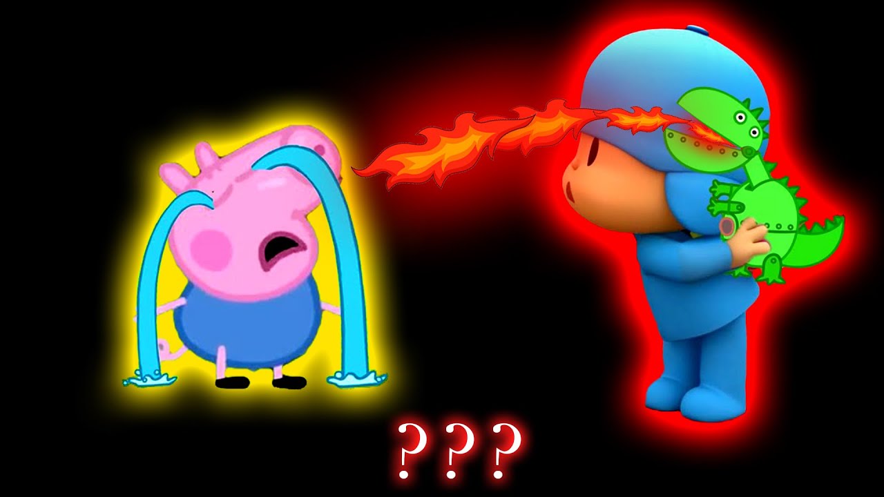 8 Pocoyo & Peppa Pig George Pig Crying Sound Variations in 48 Seconds ...