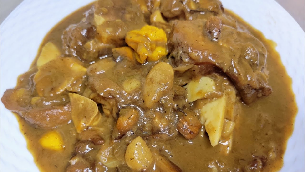 How to Cook Curry Cow Foot Step By Step Recipe | Cow Foot & Broad Beans ...