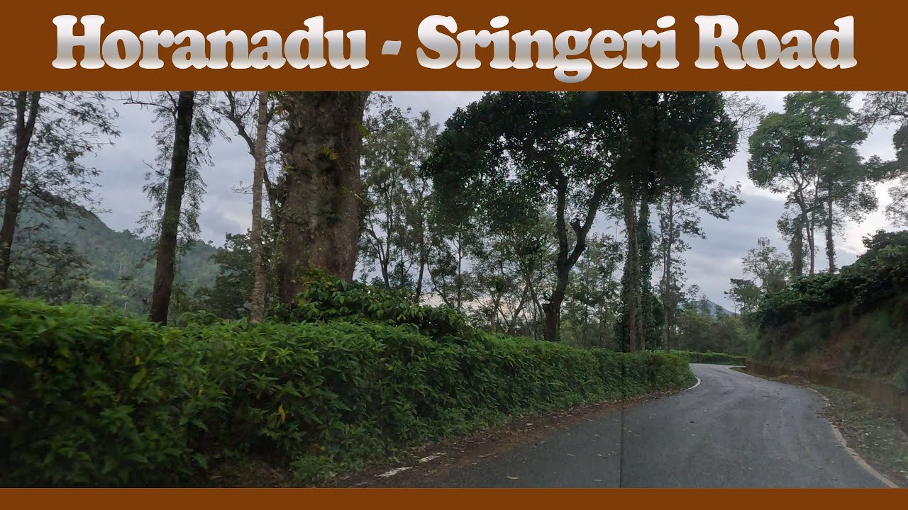 Karnataka Village Roads | Horanadu to Sringeri Road - YouTube