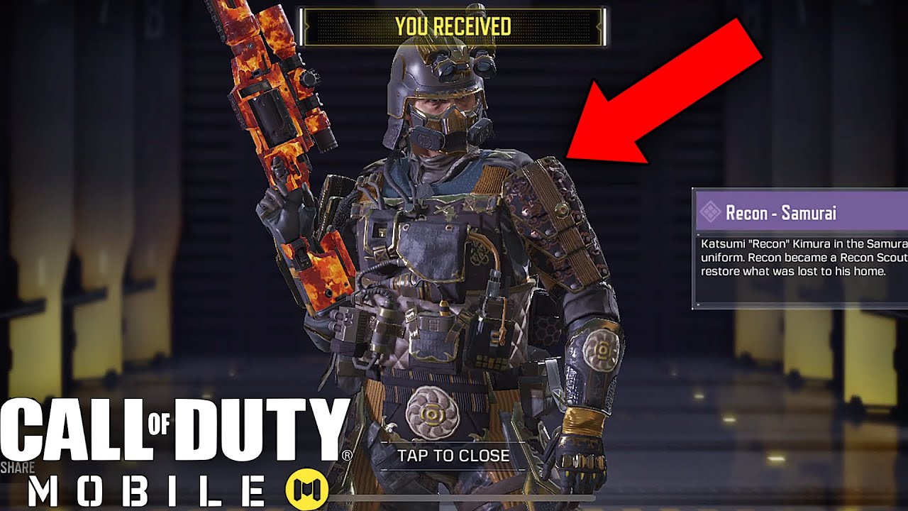 Call of Duty Mobile - UNLOCKING EPIC RECON SAMURAI CHARACTER SKIN ...