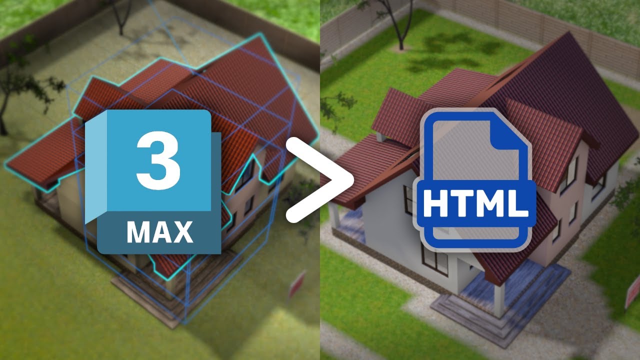 3ds Max to HTML - How to Export to a Single Self-Contained File - YouTube
