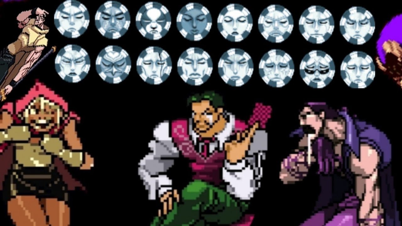 JJBA HFTF : All D'arby Character Chips and Defeat Animations - YouTube