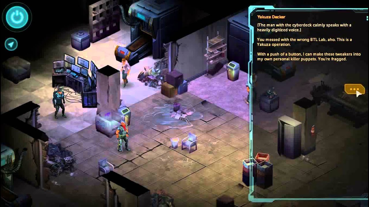 Shadowrun Returns: Decker Rescues Gino - YouTube