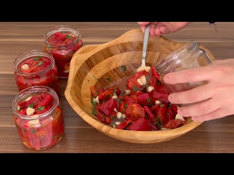 Dikkat Kışa Kalmayabilir❗️Her Sene Yapıyorum Hemen Bitiyor 😋 Kapya Biber Turşusu Tarifi👌
