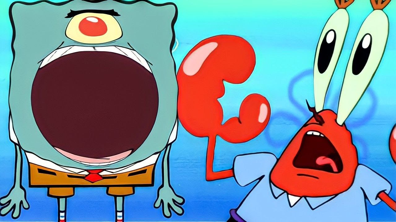 Mr. Krabs was scared from pop spongebob-plankton - YouTube