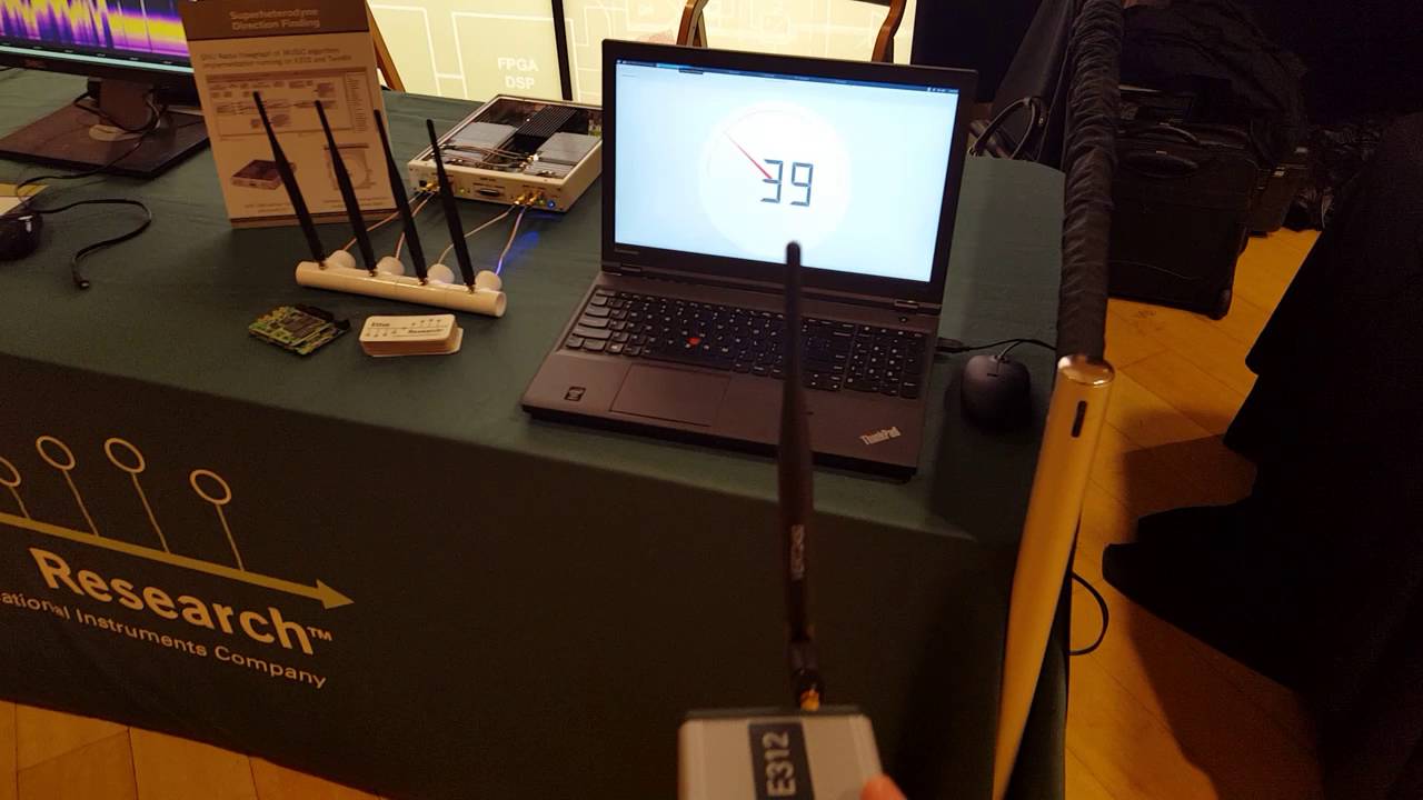 USRP TwinRX MUSIC Direction Finding Demo - YouTube