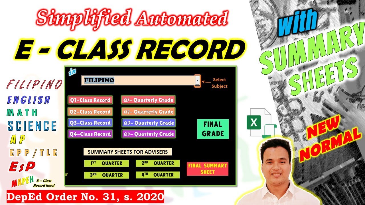 DepEd New Class Record 2020 | Alamin Kay Sir Berts - YouTube