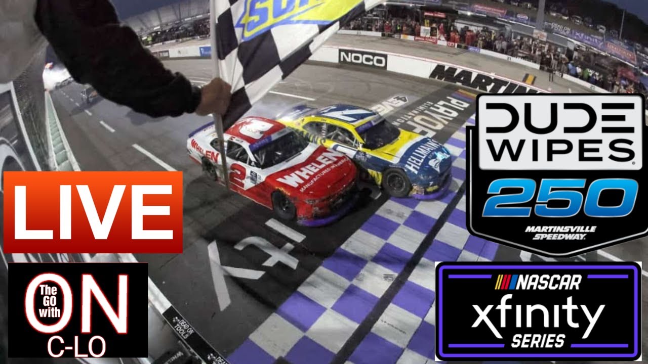 🔴Dude Wipes 250. Martinsville Speedway. Live Nascar Xfinity Series ...