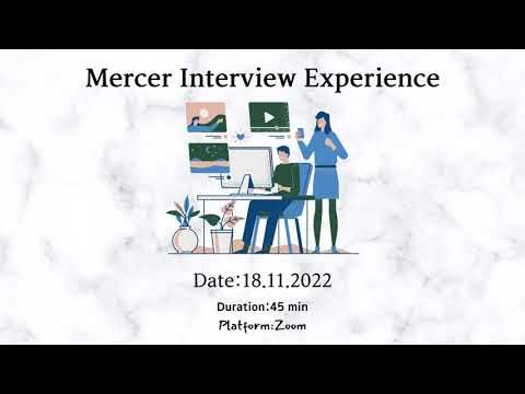 Mercer Interview Experience || Technical Round || Marsh McLennan ||# ...