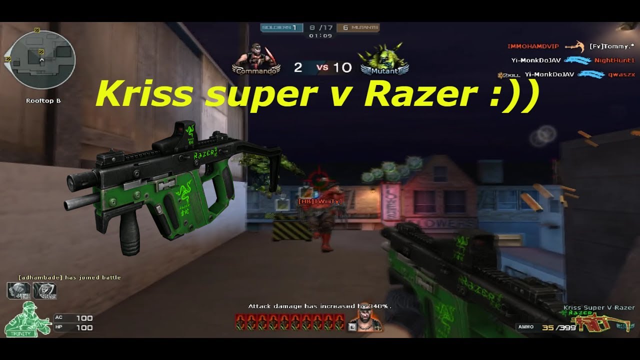 Crossfire NA/UK 2.0: Kriss super v - Razer in HMX gameplay - YouTube