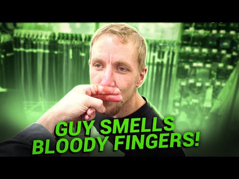 Guy Smells Bloody Fingers In Walmart Infrabren Prank | Infrabren | Know ...