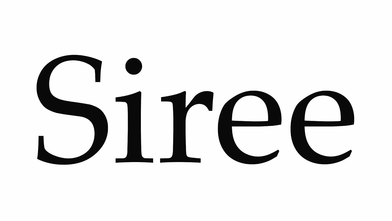 How to Pronounce Siree - YouTube