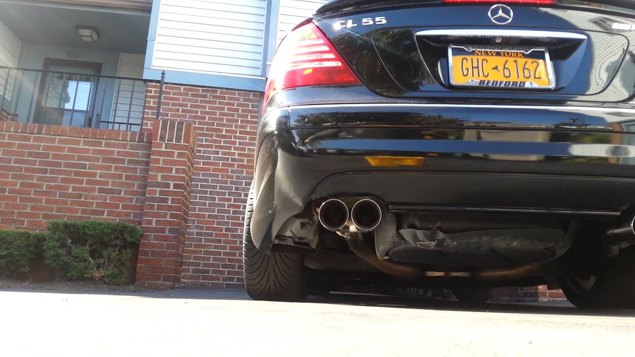 Benz Cl55 AMG INSANE Exhaust Just right - YouTube