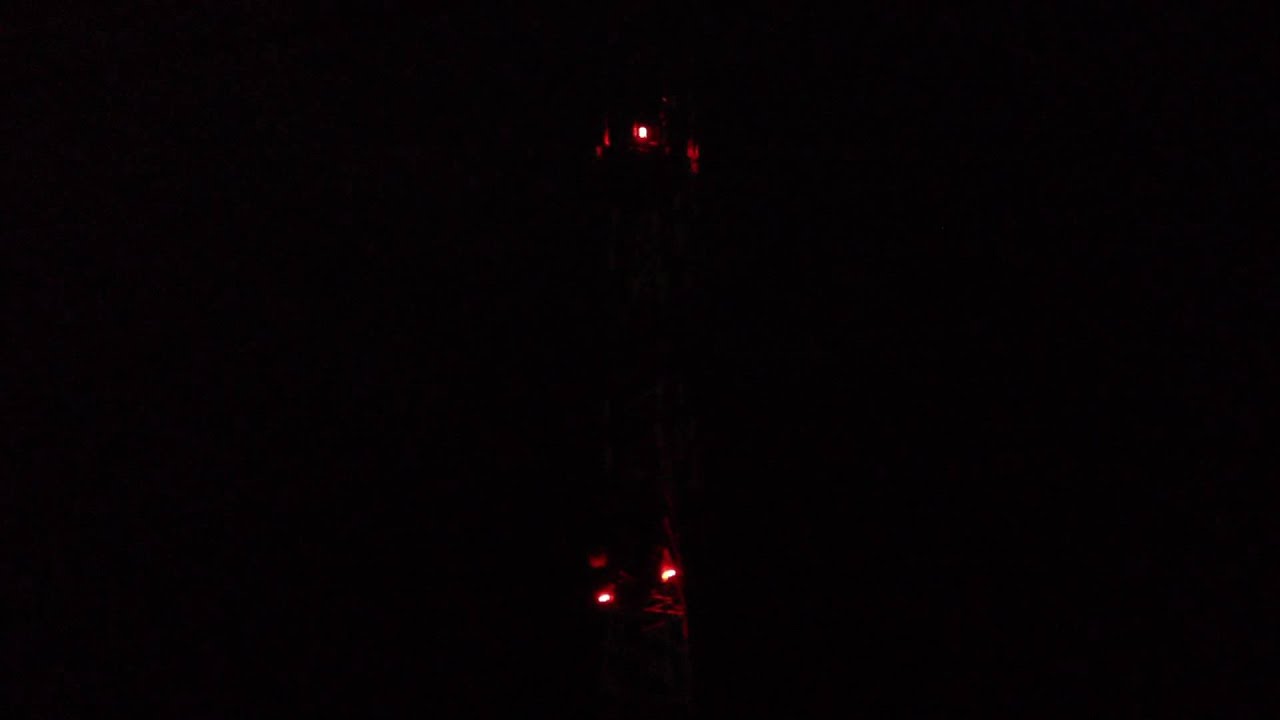 Cellphone tower at night - YouTube