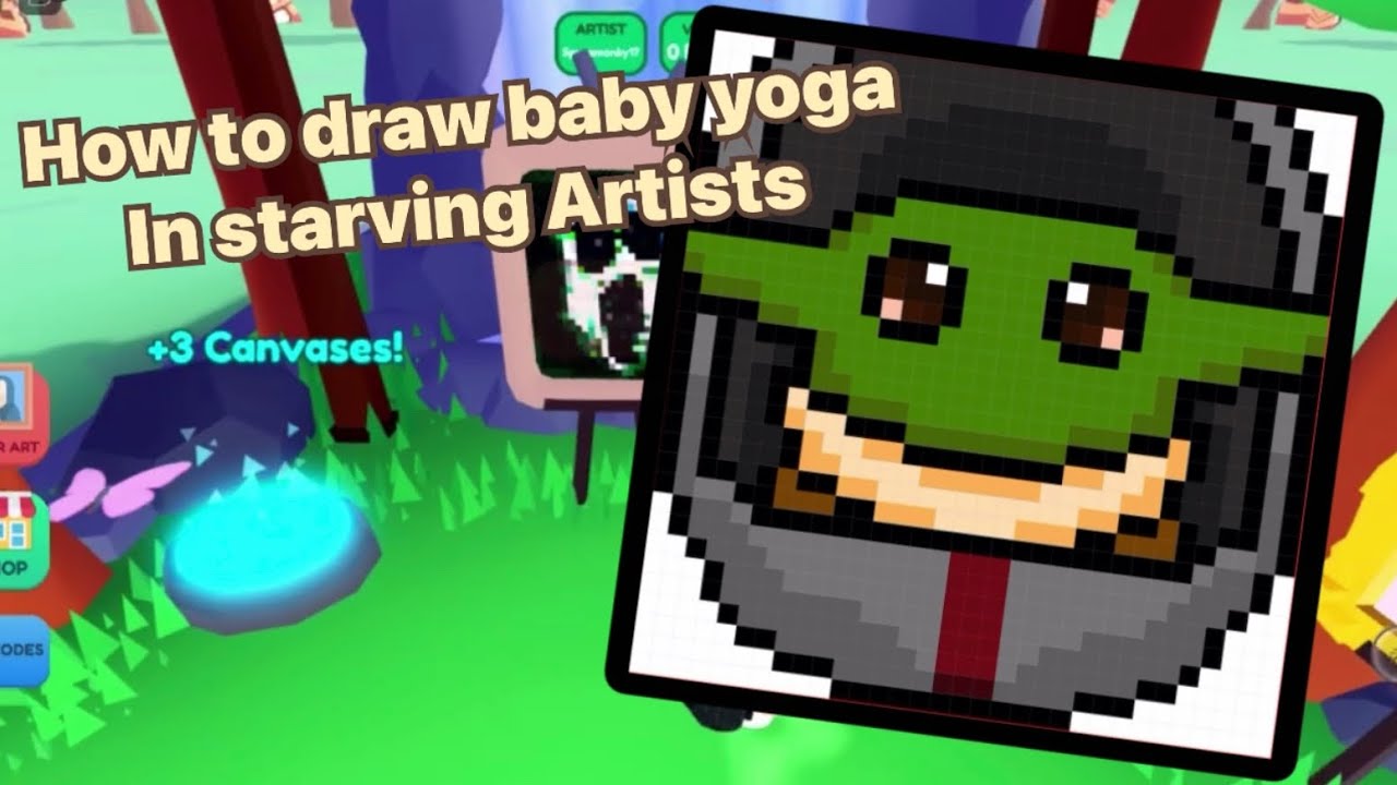 How to make Baby Yoda in Roblox starving Artists - YouTube