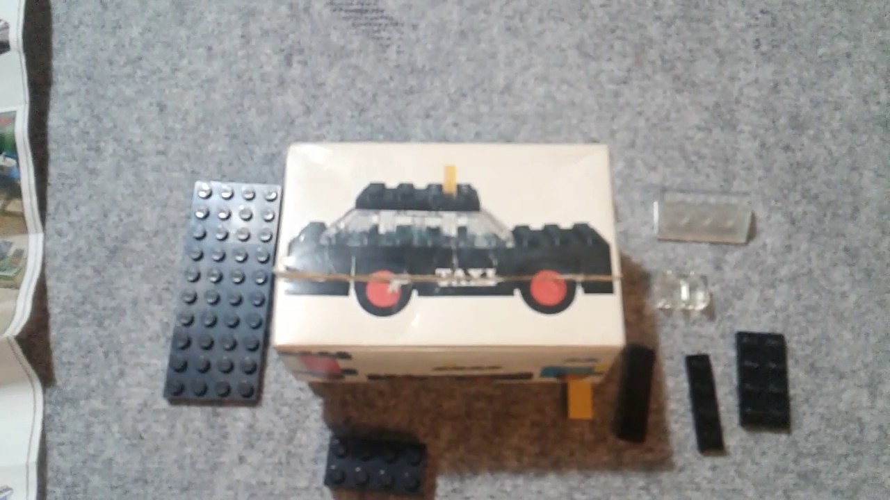 Vintage lego set 605 taxi from 1975 - YouTube