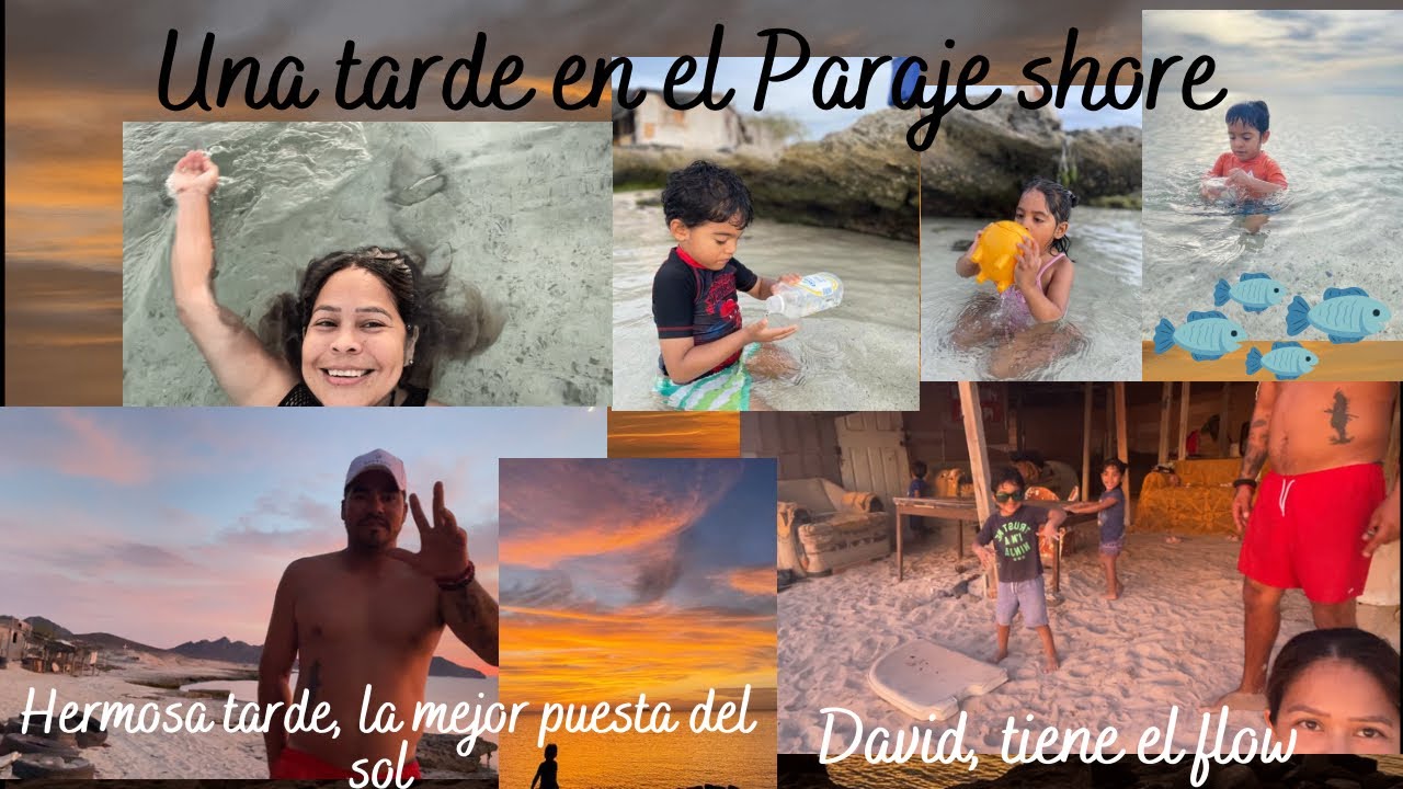 Nos fuimos al paraje shore+ solitos en la playa+ la mejor puesta de sol ...