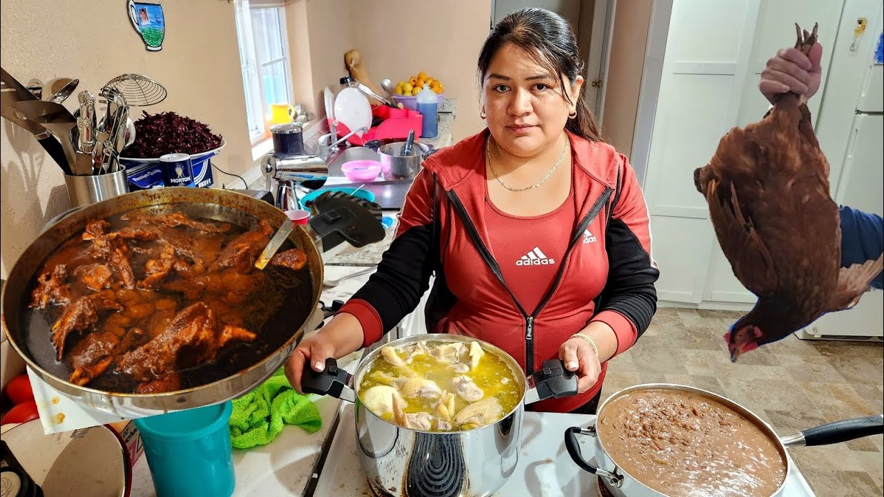 Como hacer Mole Con Pollo De Rancho Receta De mi amá Estilo mi Rancho ...