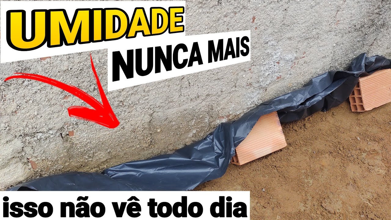 DIGA adeus pra UMIDADE na PAREDE! um metodo simples pra barra a ...