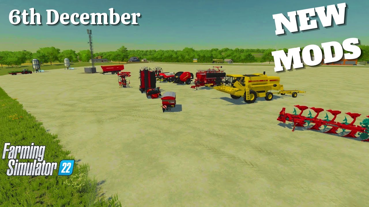 NEW MODS FS22 | PS5 | Farming Simulator 22 (6th December) - YouTube