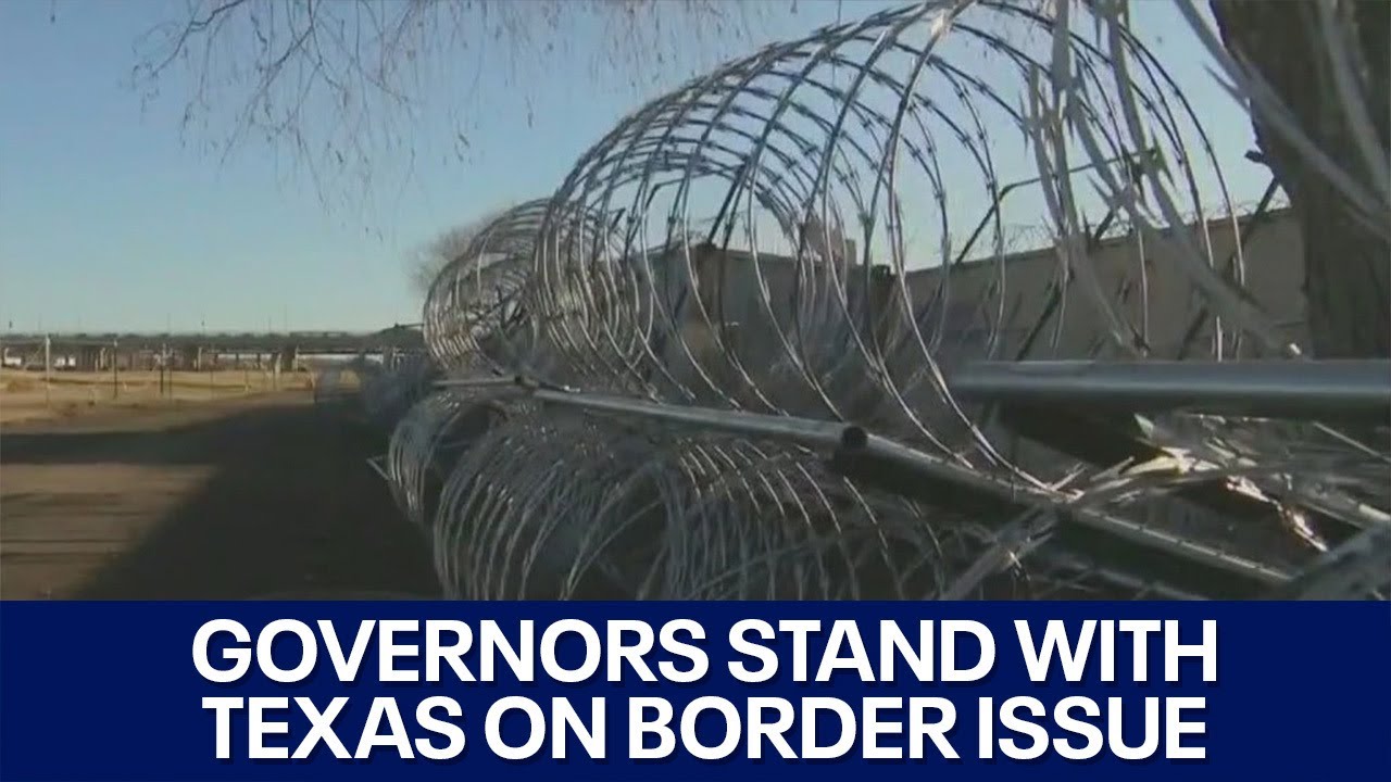 Border battle: Republican governors stand behind Texas on border issue ...