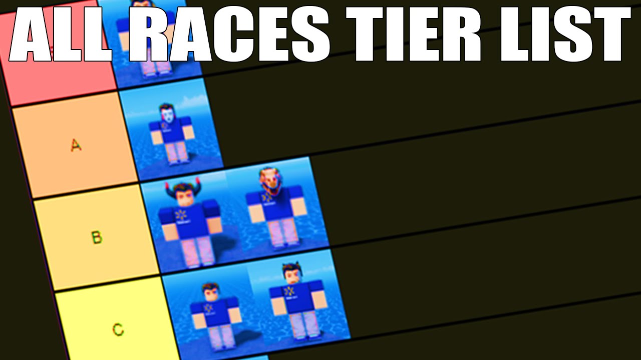 ALL RACES TIER LIST IN MOODENG FRUIT - YouTube