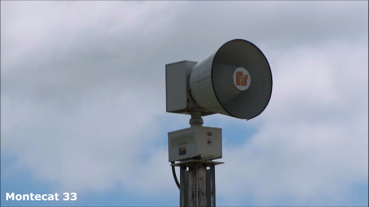 Federal Signal 2001-DC Siren Test, Alert, Burlington, WI - YouTube