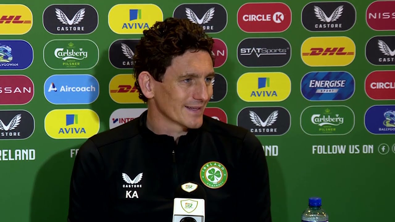 Keith Andrews ahead of Ireland's games against Greece & Gibraltar - YouTube