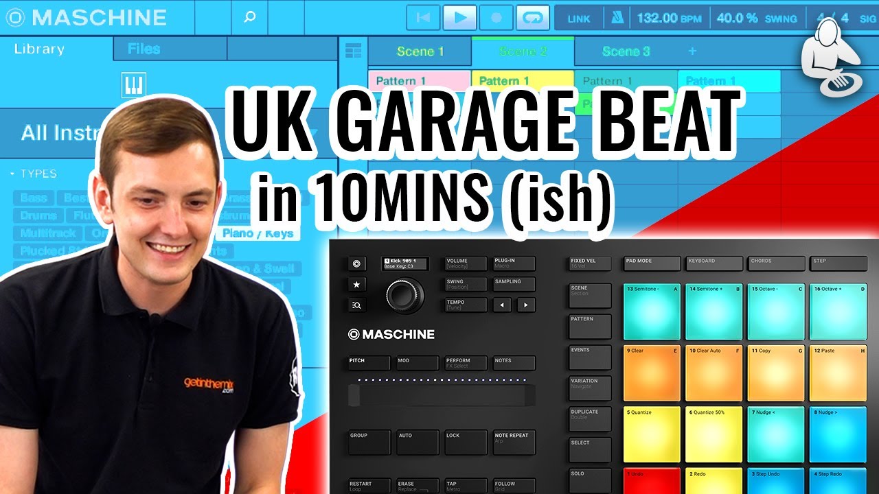 10 Minute UK Garage Beat - Maschine MIKRO MK3 - YouTube
