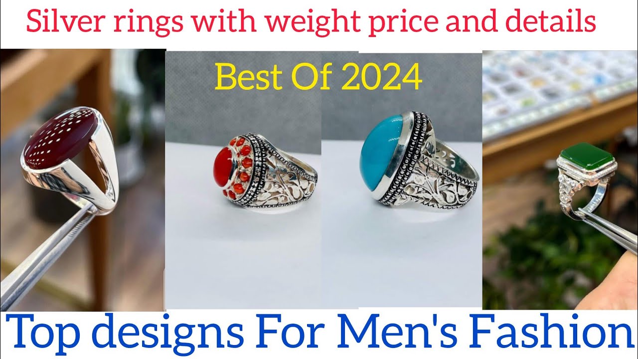 silver rings for boys 2024 || gents silver rings || chandi ki anguthi ...
