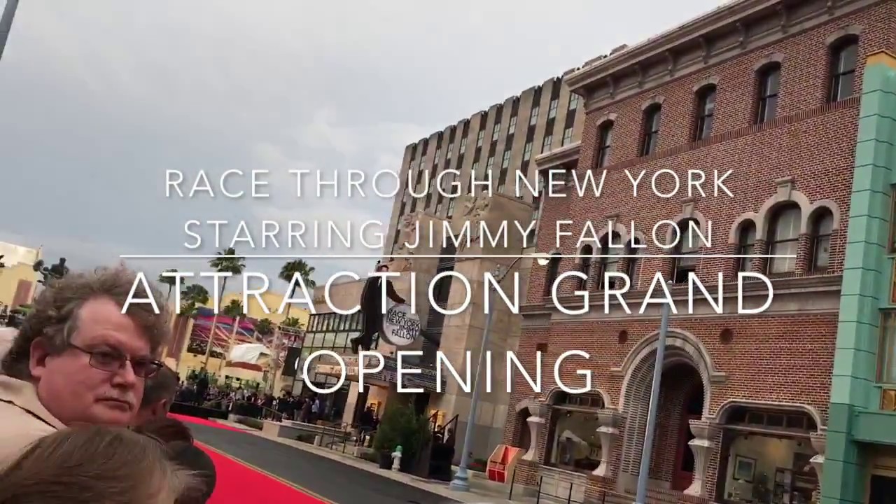 Race Through New York Starring Jimmy Fallon Grand Opening - YouTube