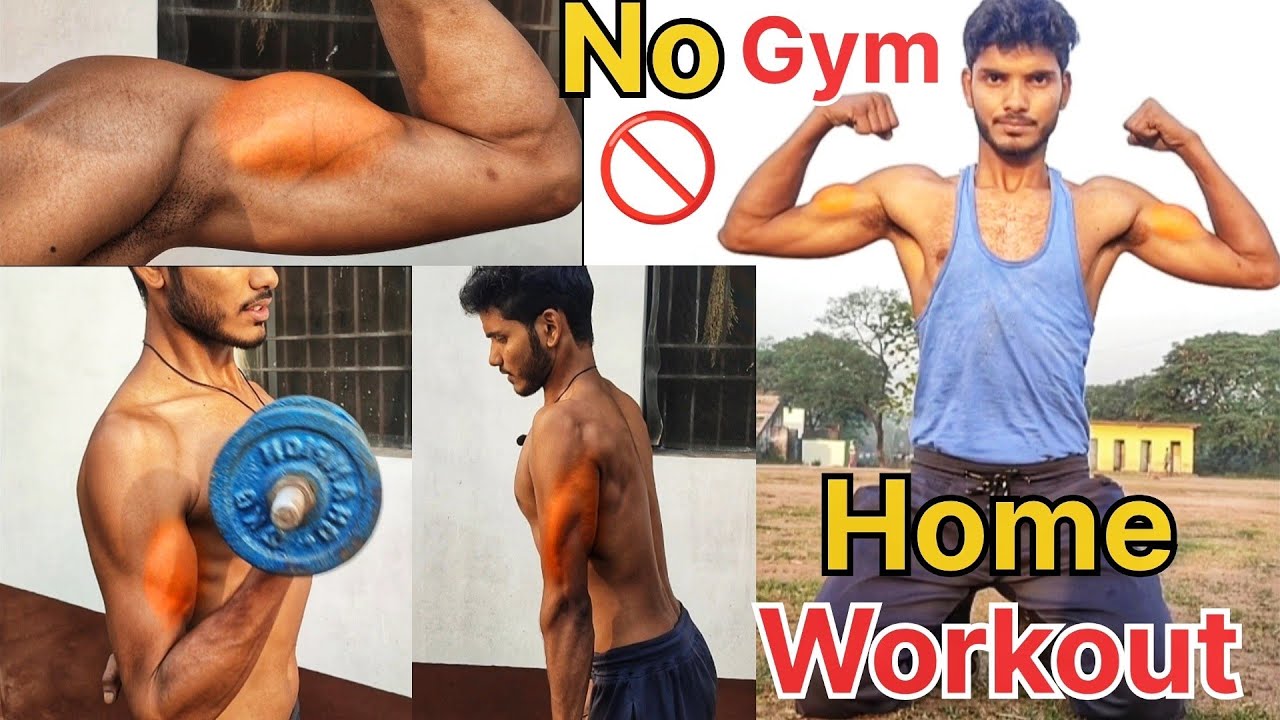 No Gym 🚫 Get Big Bicesp And Triceps At Home | Fitzone workout | पर Day Live timing 6:00 Am ...